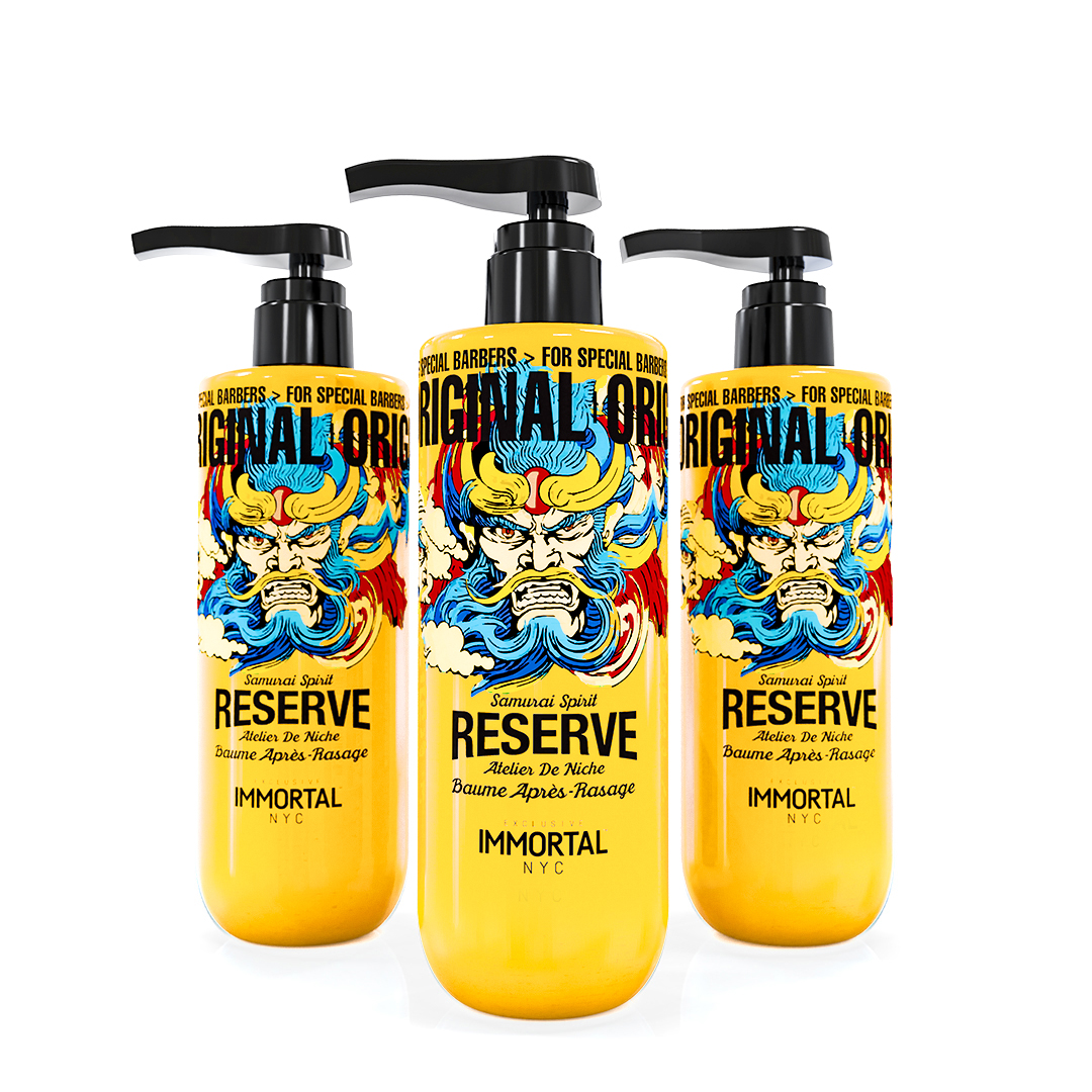 SAMURAI SPIRIT AFTERSHAVE BALSAM – - IMMORTAL | BE BOLD & BE YOU
