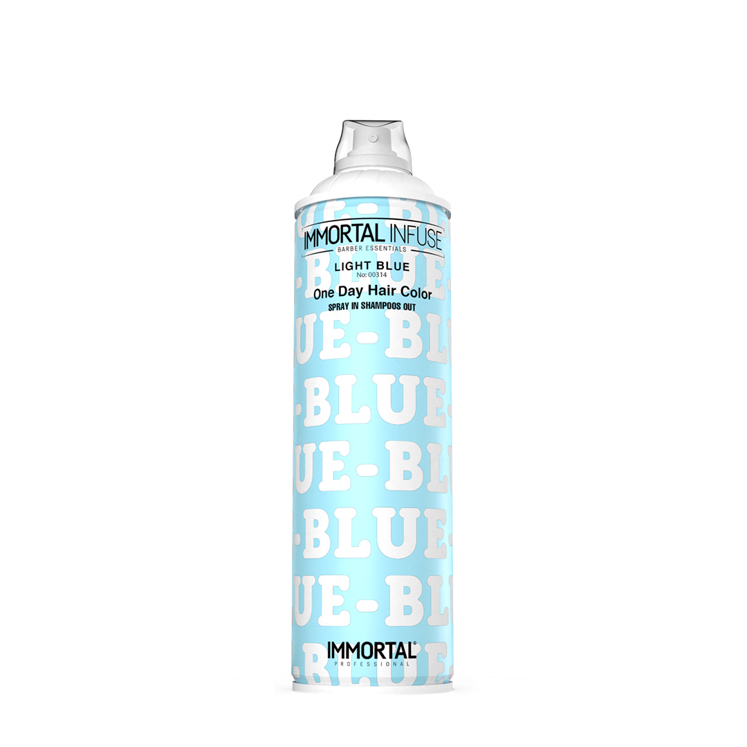 "ONE DAY HAIR COLOR SPRAY LIGHT BLUE " - IMMORTAL | BE BOLD & BE YOU
