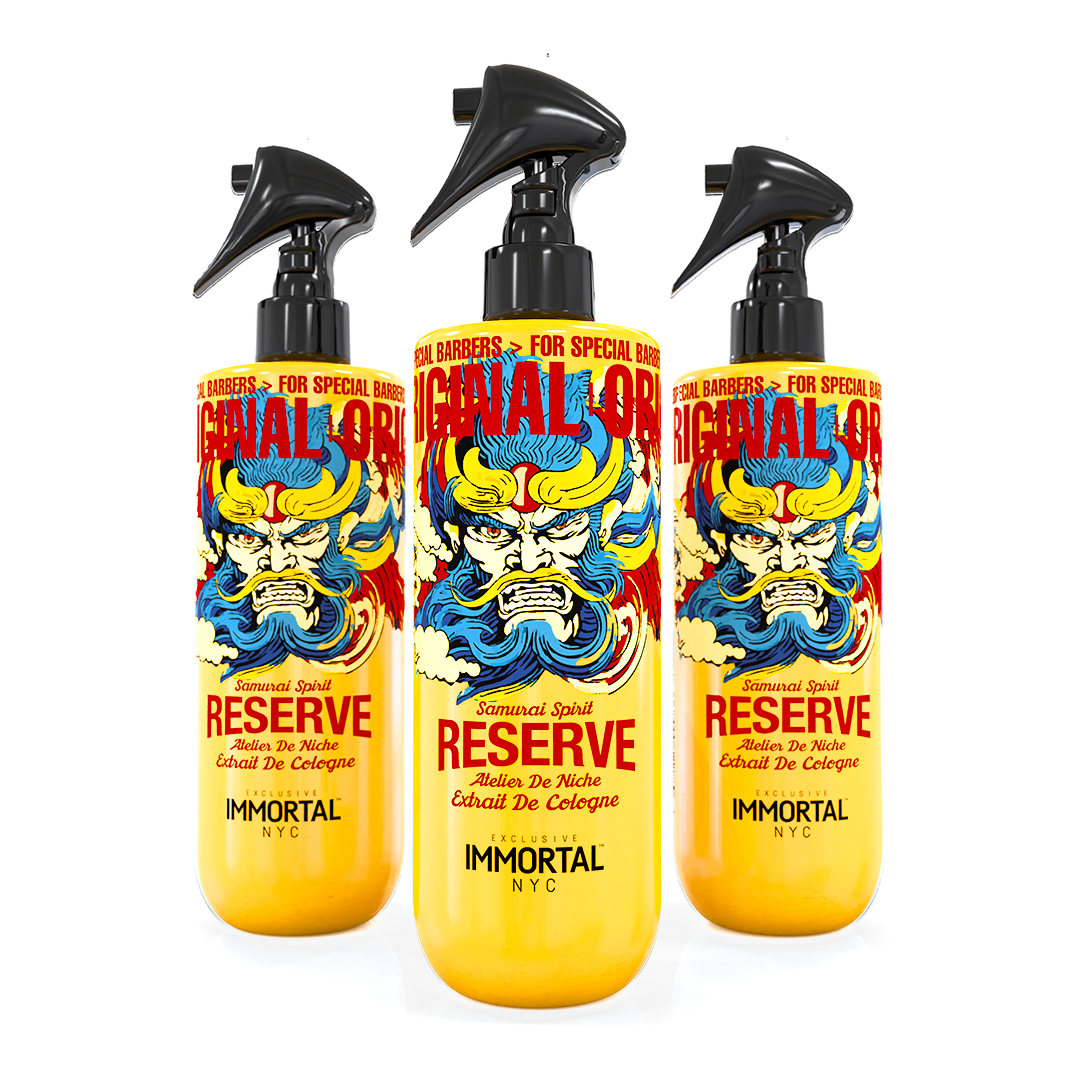 '- SAMURAI SPIRIT EAU DE COLOGNE - IMMORTAL | BE BOLD & BE YOU